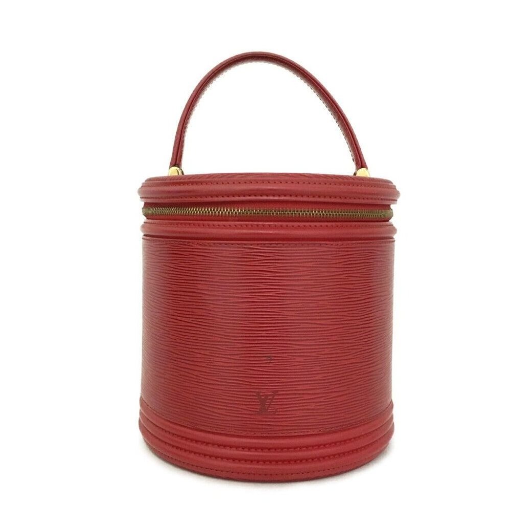 Louis Vuitton Cosmetics Vanity Bag Epi Cannes Red Lea… - Gem